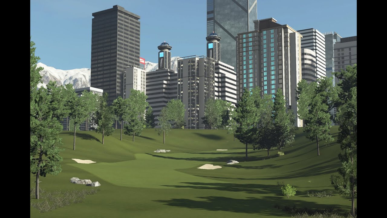 Metropolis City Golf Club a PGA Tour 2K23 Golf Course Design - YouTube