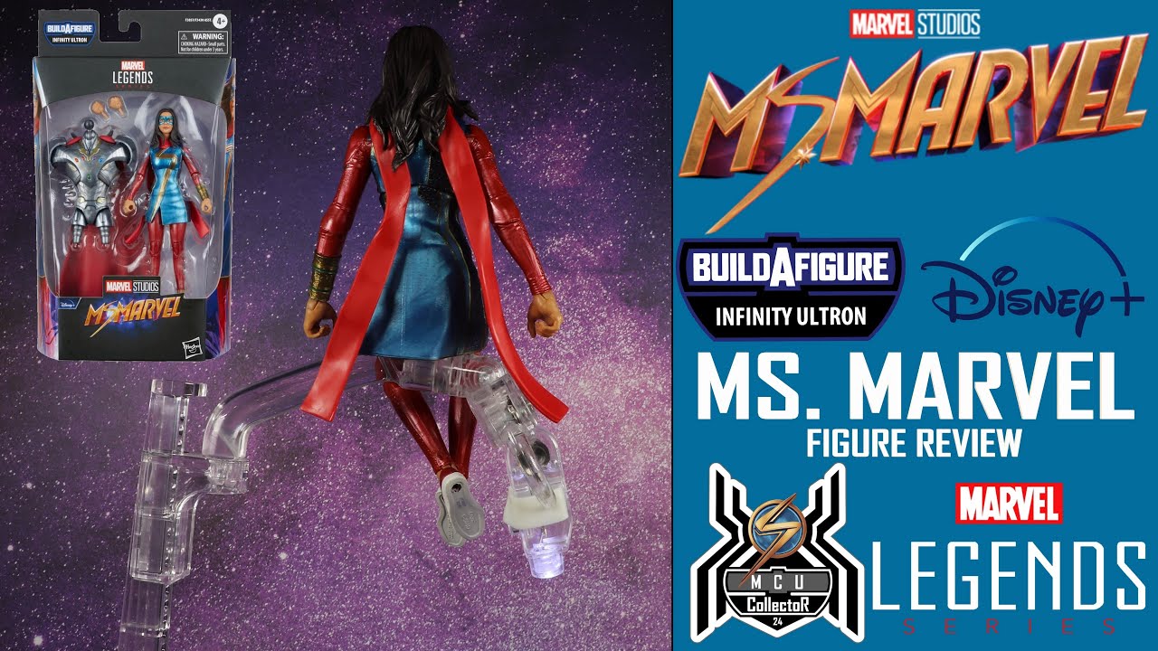 Marvel Legends MS MARVEL Kamala Khan Disney+ Infinity Ultron BAF Wave ...