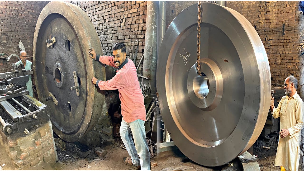 Old wheel of Rolling Mill Machining Complete process - YouTube