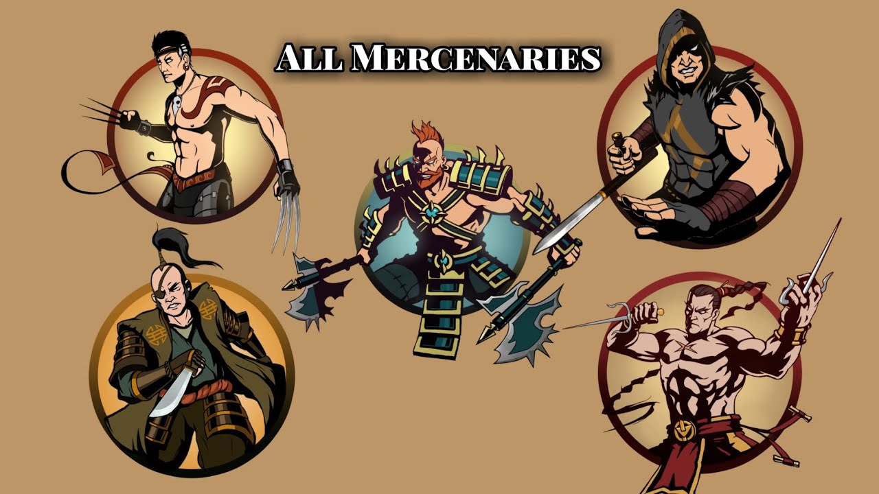 Shadow Fight 2 || All Mercenaries [Android Gameplay] #antvgames - YouTube