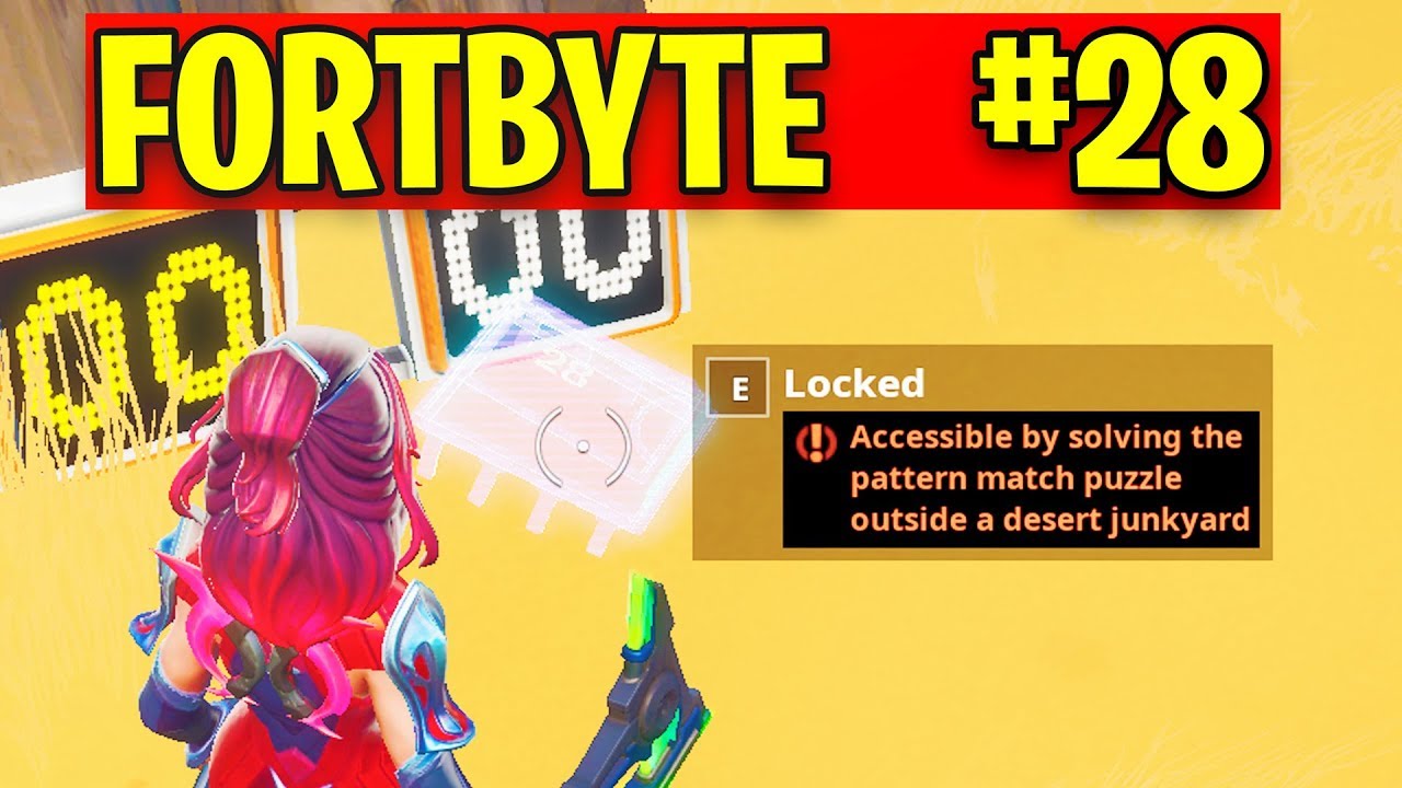 FortByte #28 Accessible by solving the pattern match puzzle outside a ...