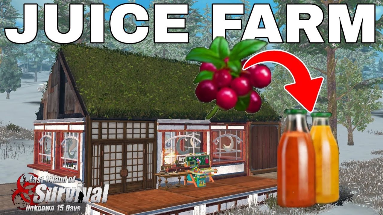 I built a juice farm outside my base Last Island of Survival - YouTube