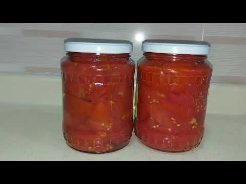 Pomidor. Qışlıq pomidor 2 dəqiqədə necə konservi olunur.