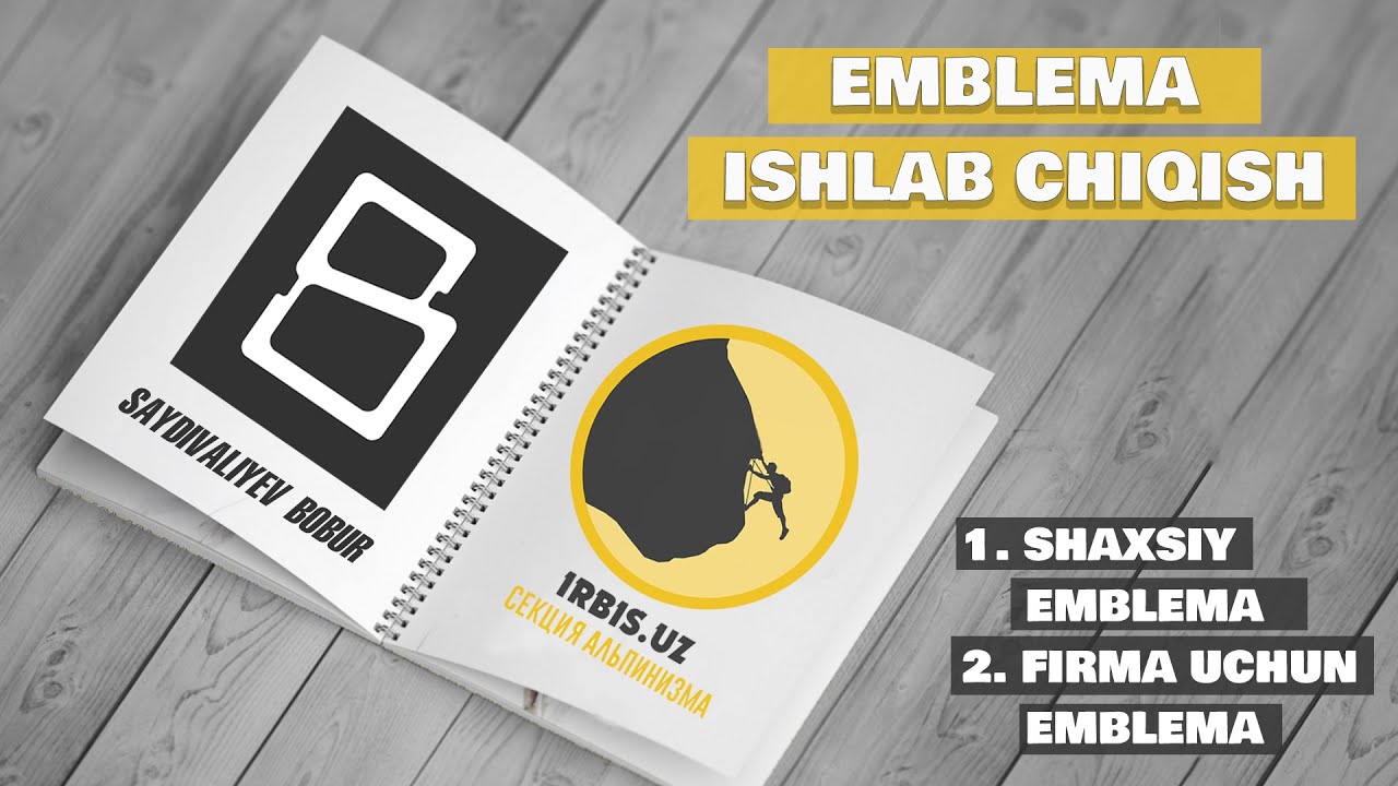 Emblema va Logotip Chizish, Yasash, Ishlab Chiqish Jarayonlari - YouTube