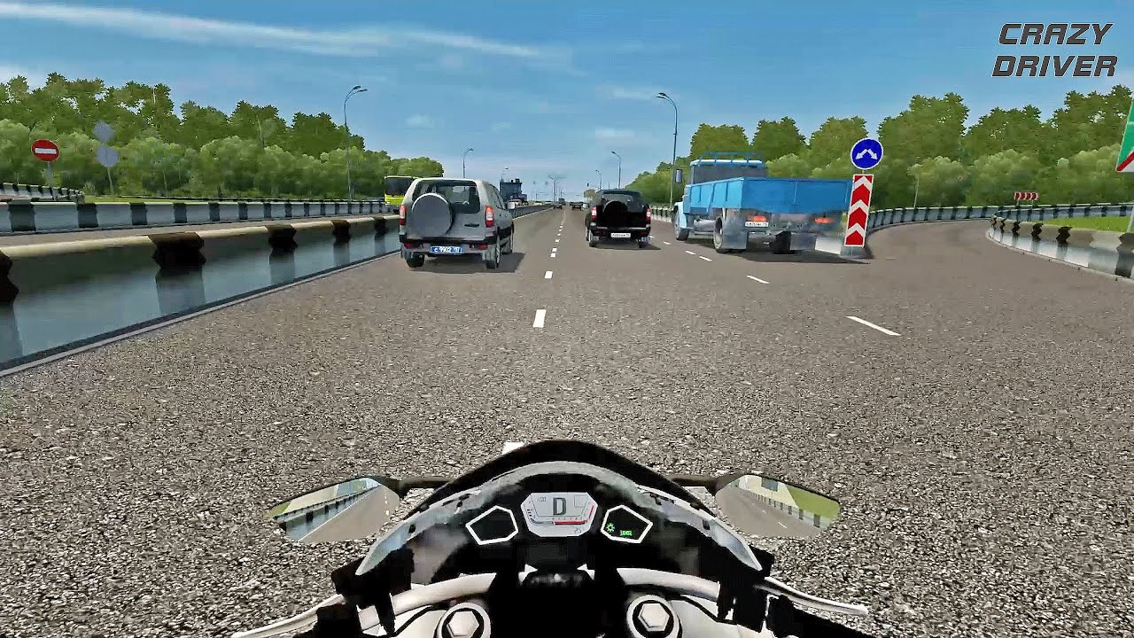Kawasaki Ninja H2 2015 | FAST DRIVING | City Car Driving - YouTube