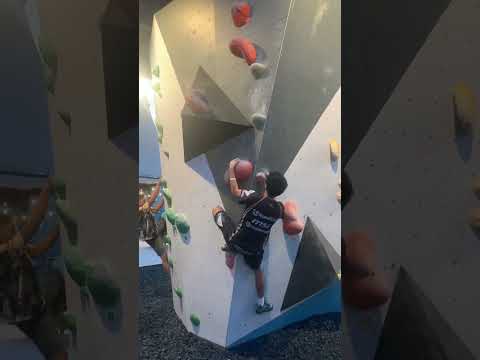 Indoor Rock Climbing Bouldering Route 12 - YouTube