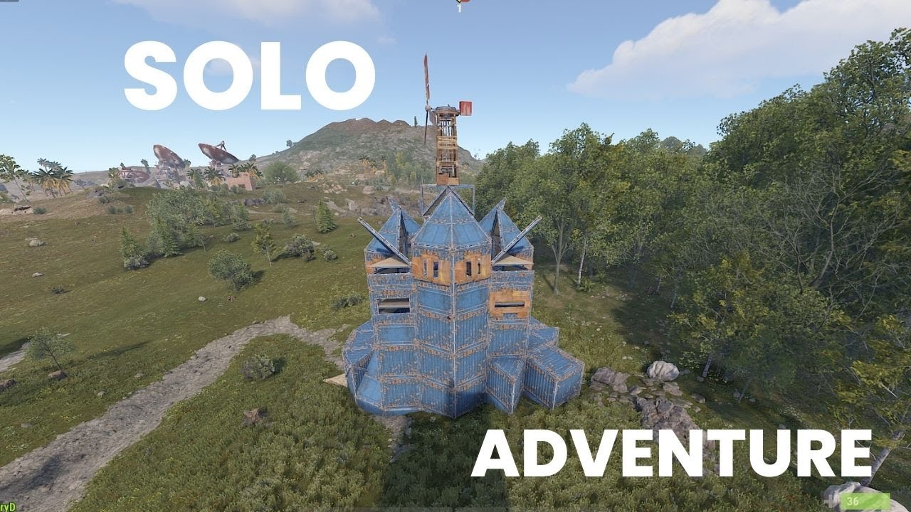 How well A SOLO with 1,080 hours does on Official Vanilla Rust.. - YouTube