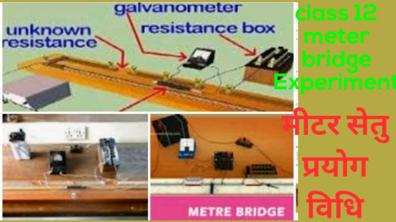 Meter bridge Experimentlfind resistance of a wire by meter bridgelमीटर ...