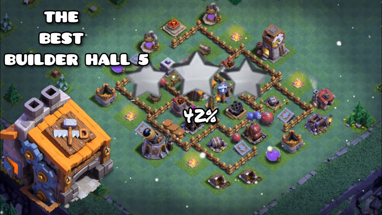 NEW BEST [ BUILDERHALL 5 ] BASE DEFENSE LAYOUT 2020 - YouTube