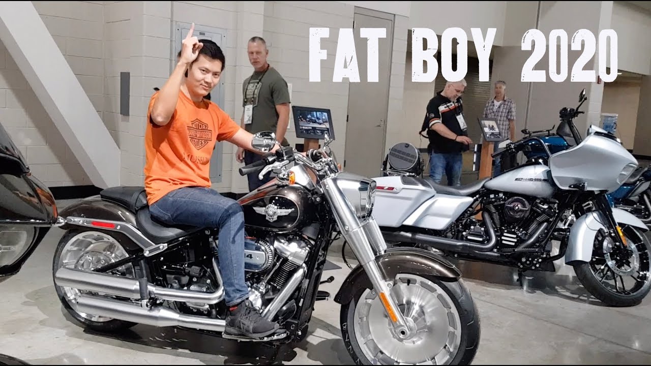 REVIEW FAT BOY 2020 TẠI SỰ KIỆN CỦA HARLEY-DAVIDSON Ở MỸ - YouTube