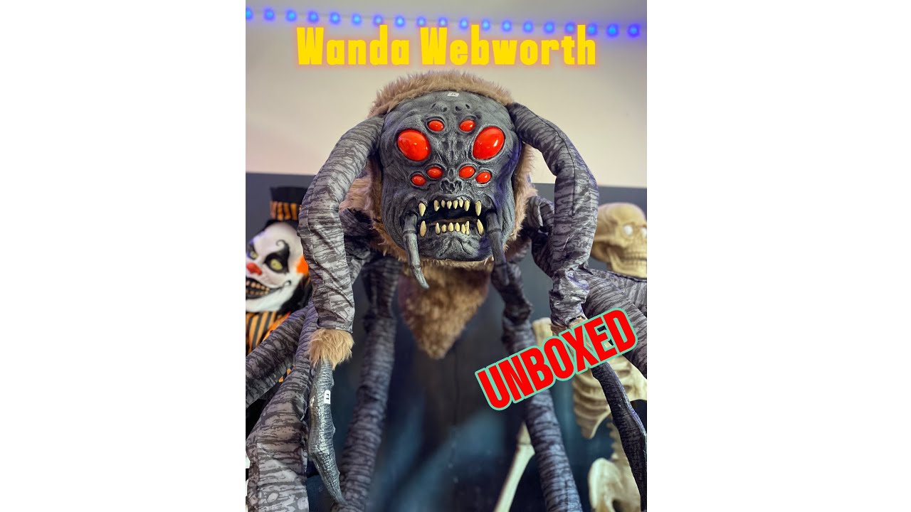 Spirit Halloween 2024 | Wanda Webworth: Unboxing&Demo - YouTube