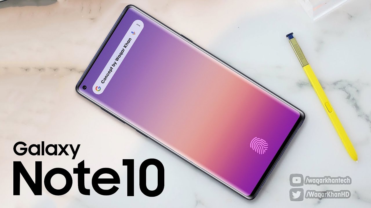 Galaxy Note 10 - Biggest Display Yet! - YouTube