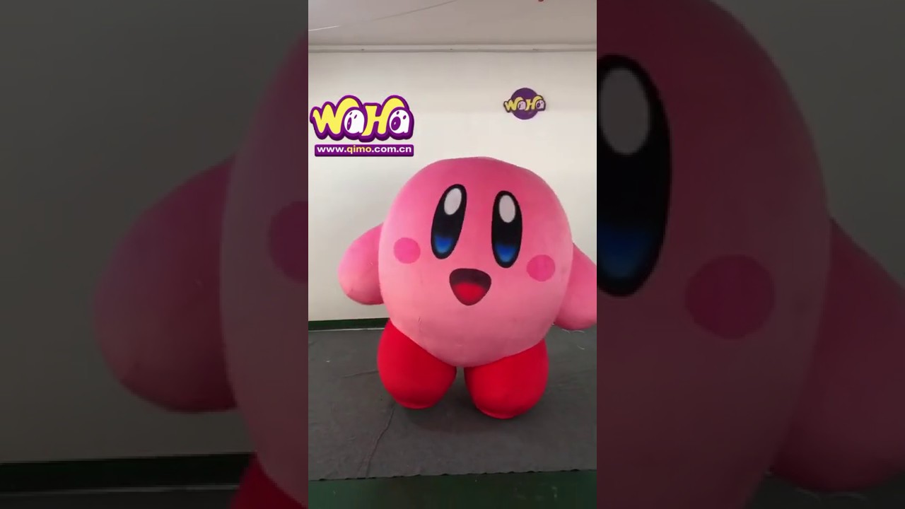 Inflatable Kirby Cartoon Costume For City Parade Decoration - YouTube