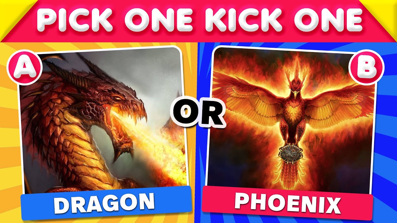 PICK ONE KICK ONE: Mythical Creatures Edition 🧚‍♀️🐉 | Choose Your ...