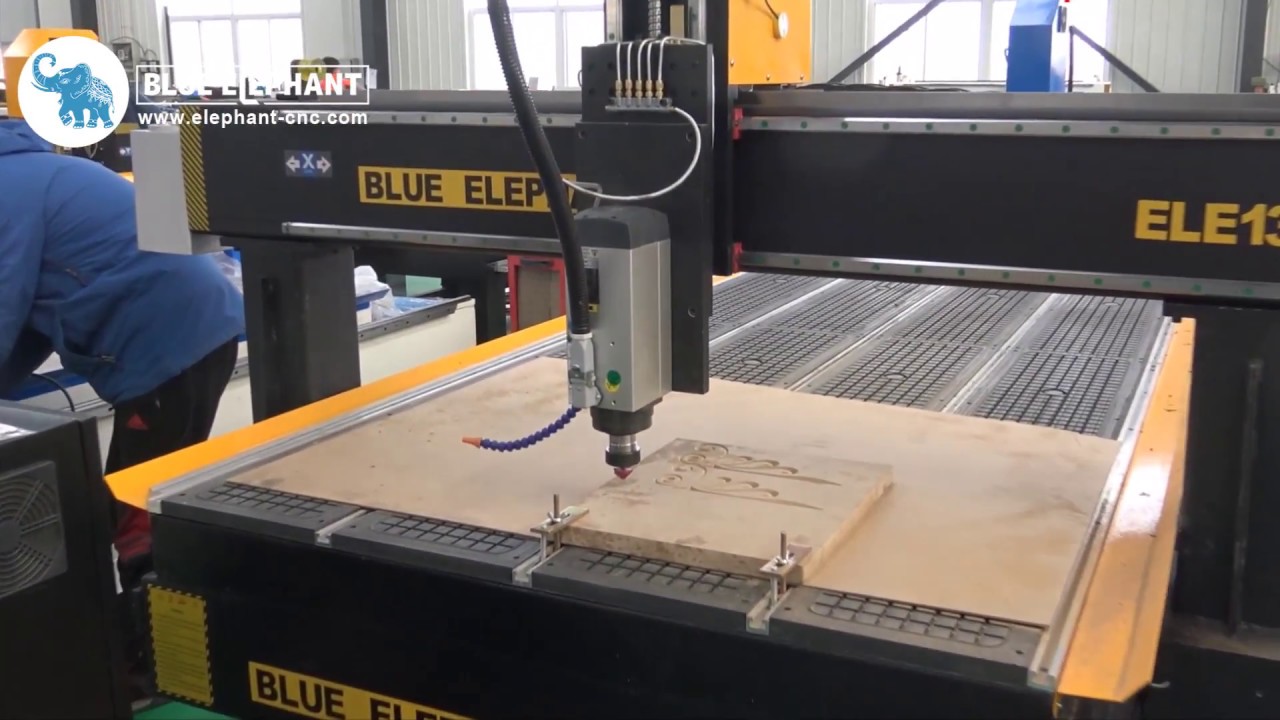 4 Axis CNC Router 1325 with Rotary Device Process Flat Material and ...