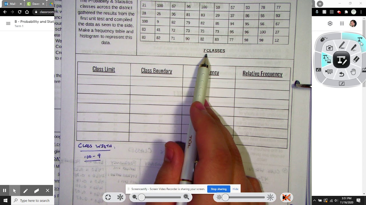 Statistics: Histograms and Frequency Tables Guided Notes - YouTube