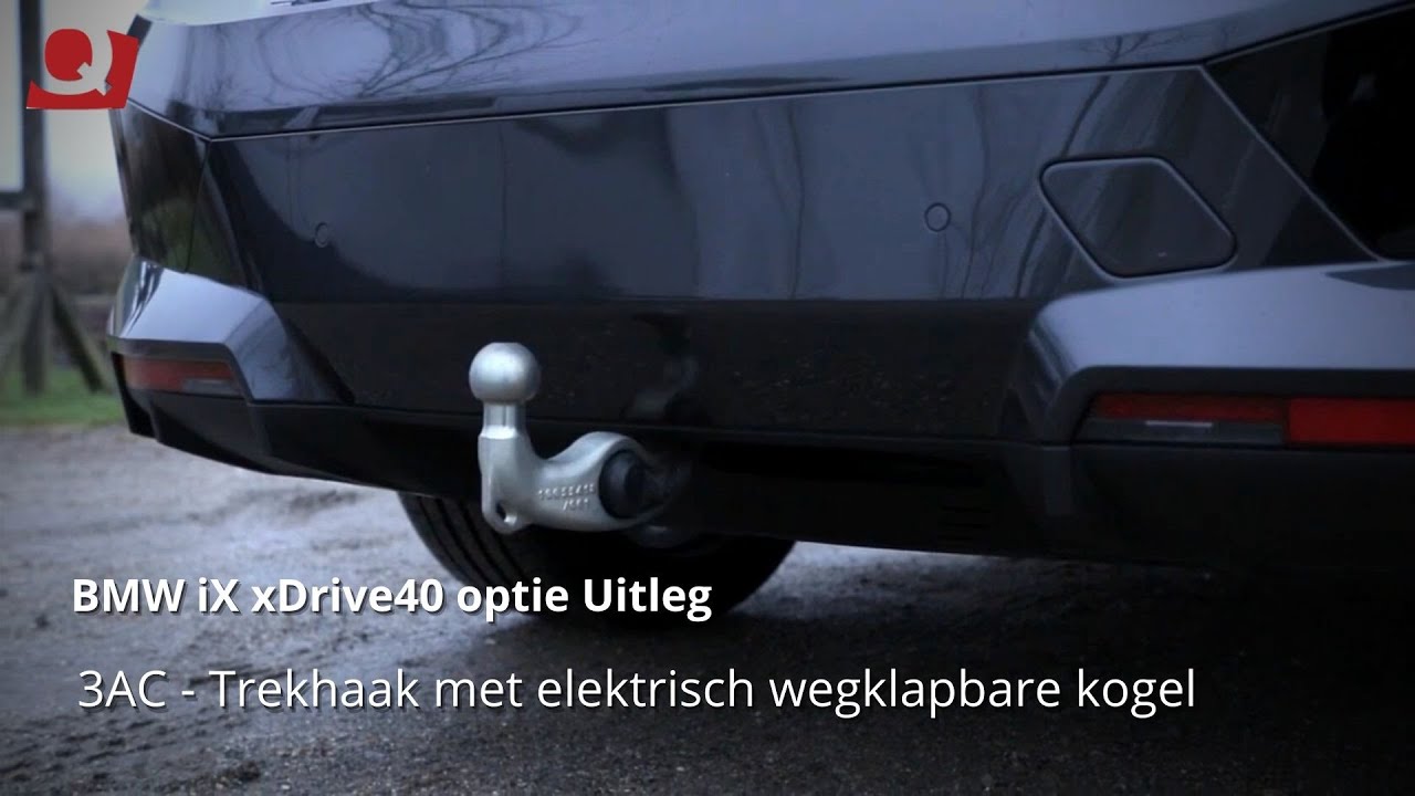 BMW iX xDrive40 - 3AC - Trekhaak met elektrisch wegklapbare kogel - YouTube