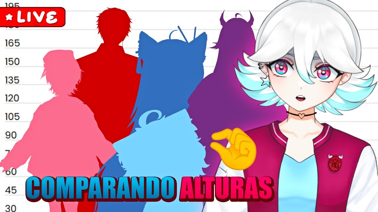 COMPARANDO A MINHA ALTURA COM A DE OUTROS VTUBERS! - YouTube