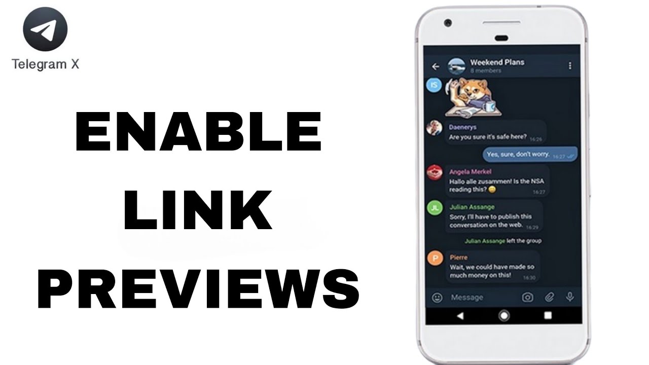 How To Enable Link Previews On Telegram X App - YouTube
