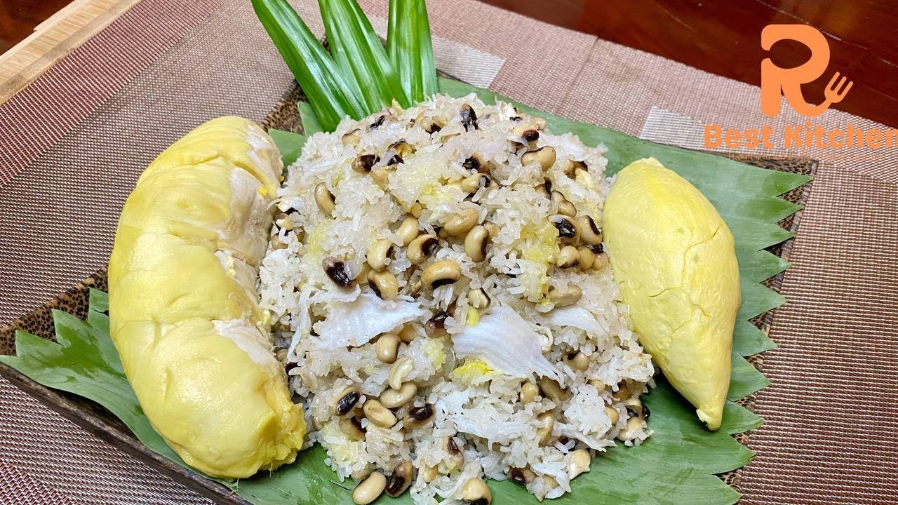 Steamed Sticky Rice with Durian | Durian Recipes | Sticky Durian ...