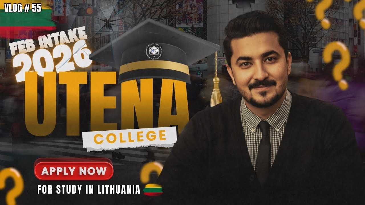 Study in Lithuania 🎓 🇱🇹 | Utena College 📚 | February Intake 2026 Full ...