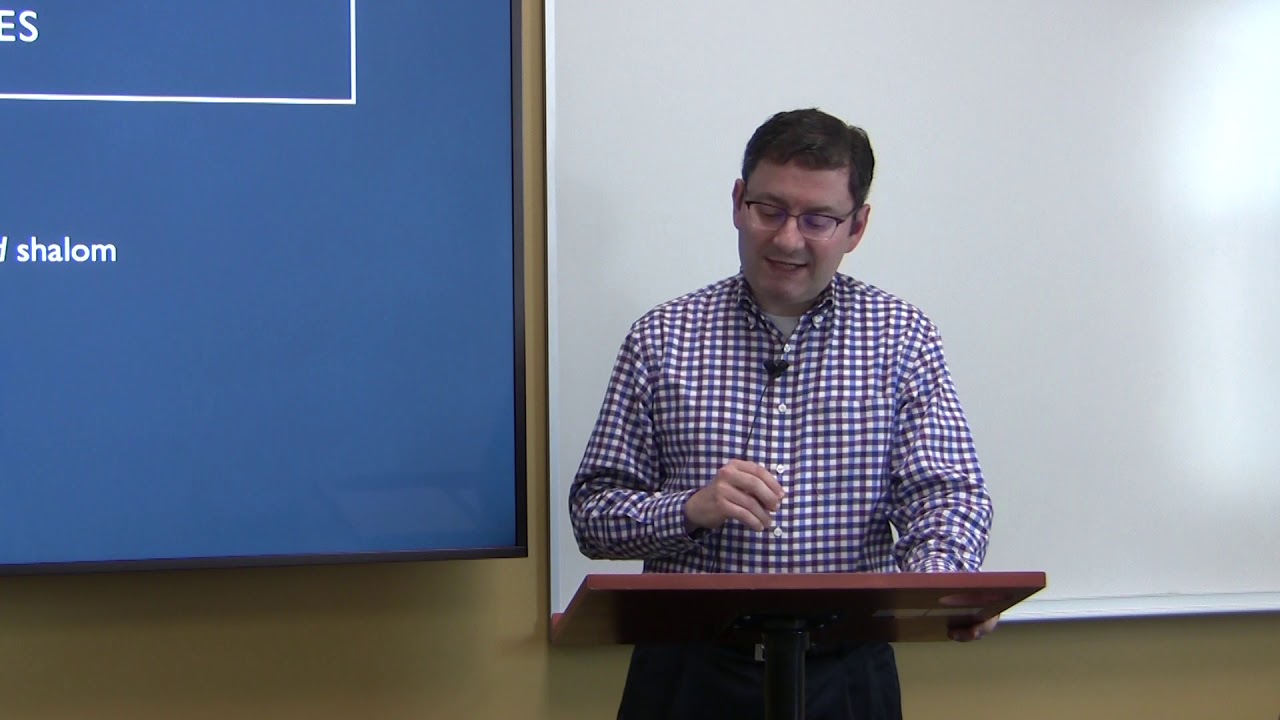 Dr. Daniel Treier, Proverbs for Christian Living, Session 3 -- Pr 10-29 ...