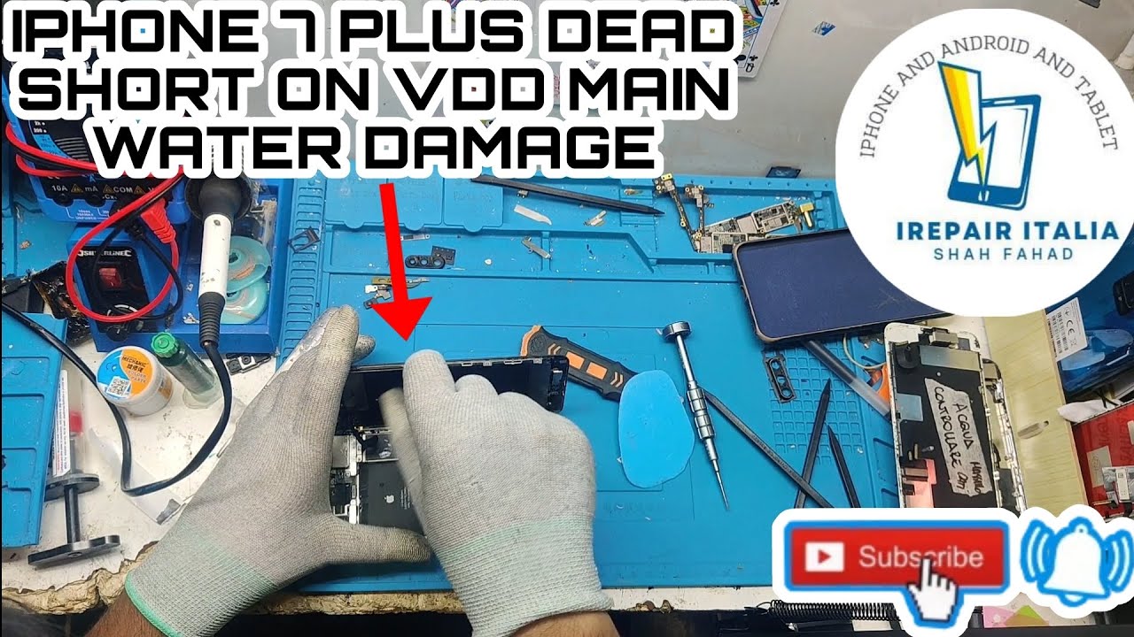iPhone 7 Plus water damage dead repair vdd main short circuit # ...