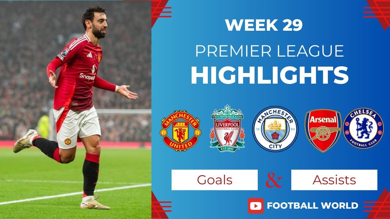 Premier League Highlights : Week 29 All Goal & Assist ...