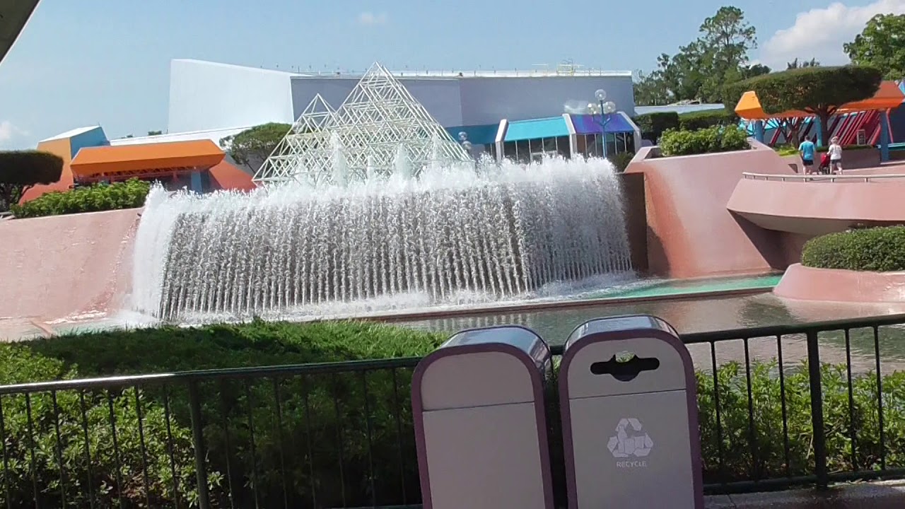 waterfall/the dam at Walt Disney World, Epcot - YouTube