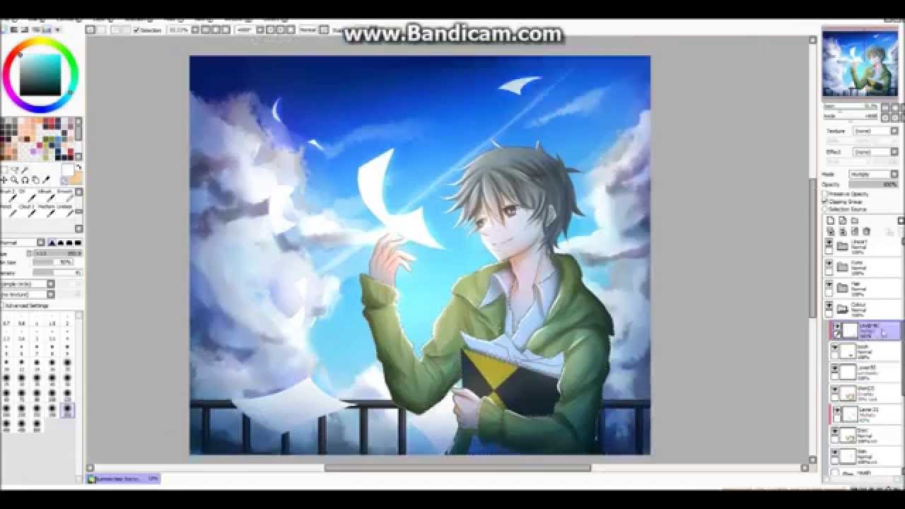 Summertime Record - Speedpaint Progress - YouTube