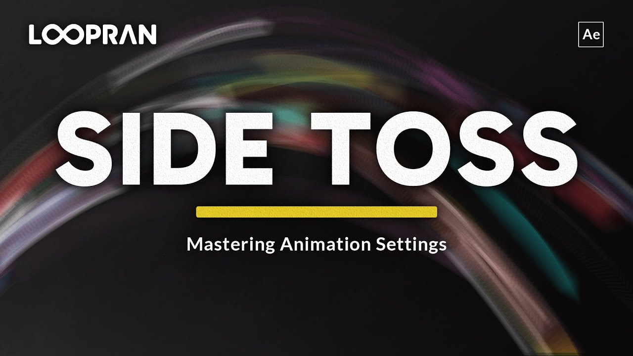横投げ - LOOPRANアニメーション設定（AE Script） - YouTube