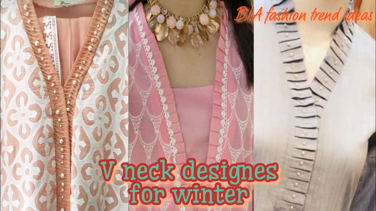 V neck desigens for winter suit//v gala designes for girls//@b.I ...