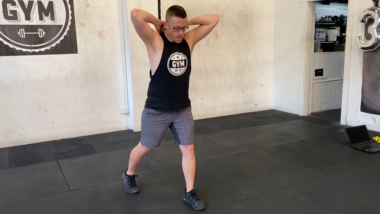 The Gym - B Stance Squat w/KB - YouTube