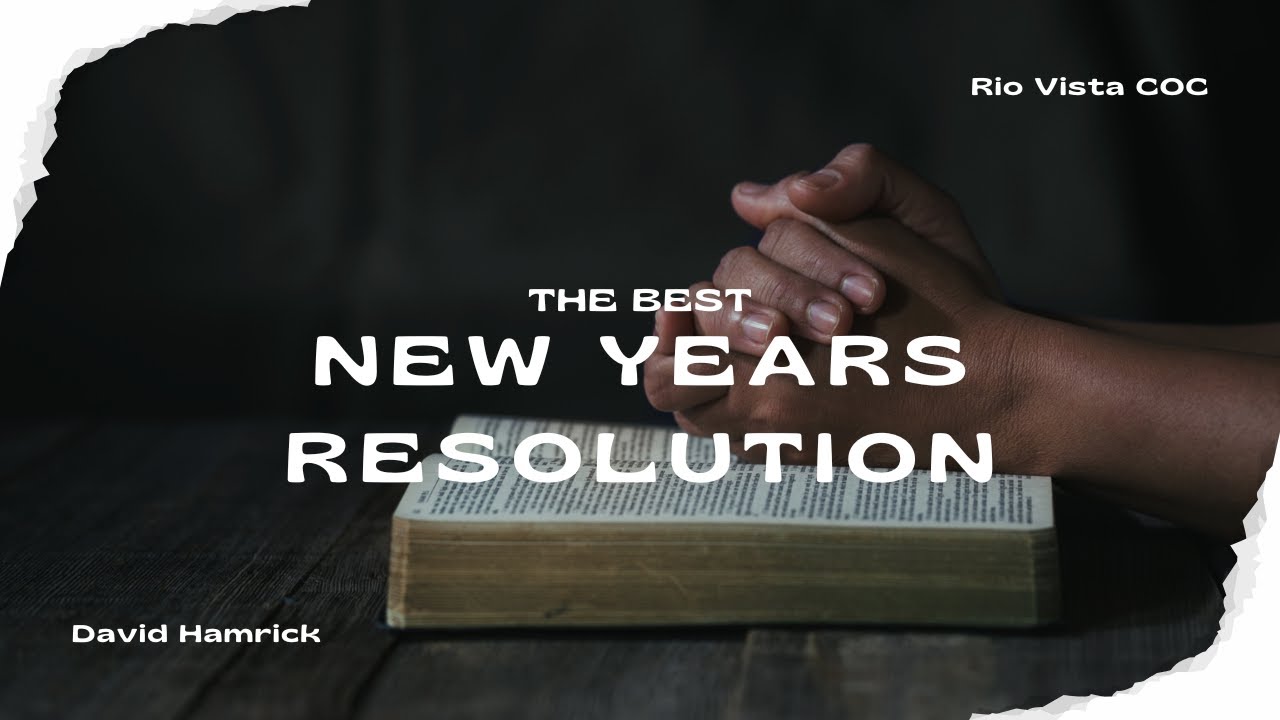 The Best New Year's Resolution - David Hamrick - YouTube