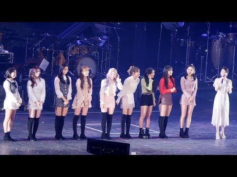 181118 아이유가 좋아하는 후배그룹 트와이스 (TWICE)와 멘트 ft,아이유 사랑한다는 나연이 [4K] 직캠  (아이유(IU) 10주년 콘서트 게스트) by Mera