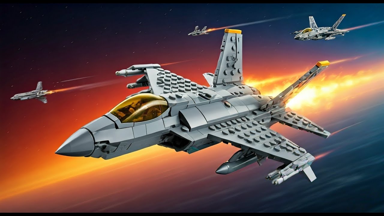 I made my own lego Fighter Jet FC-31 and a control tower - YouTube