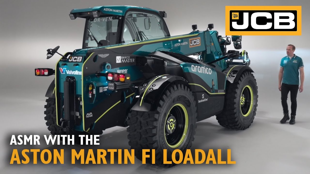 Sound of the season: the JCB x Aston Martin F1 Loadall - YouTube