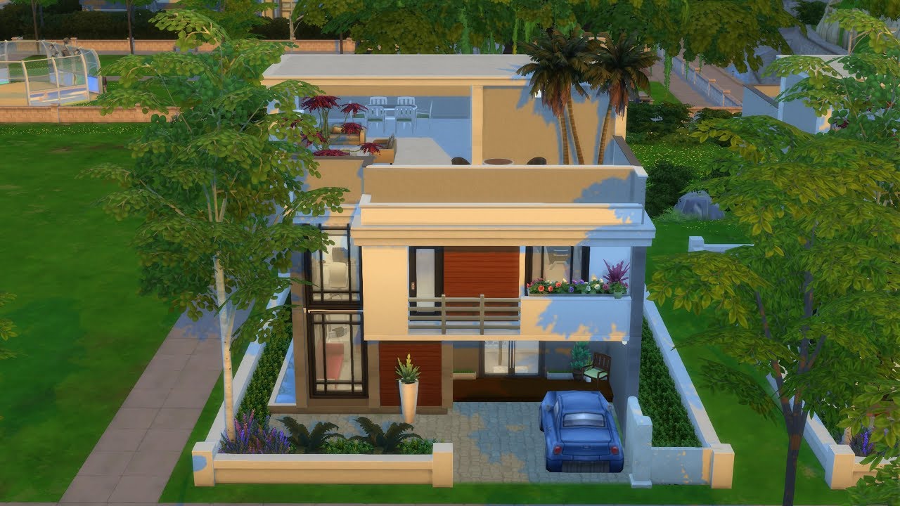 The sims 4-Flowers house -20x15(NO CC) - YouTube