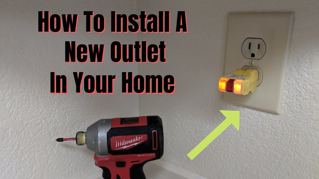 How To Install An Electrical Outlet | Add More Outlets - YouTube