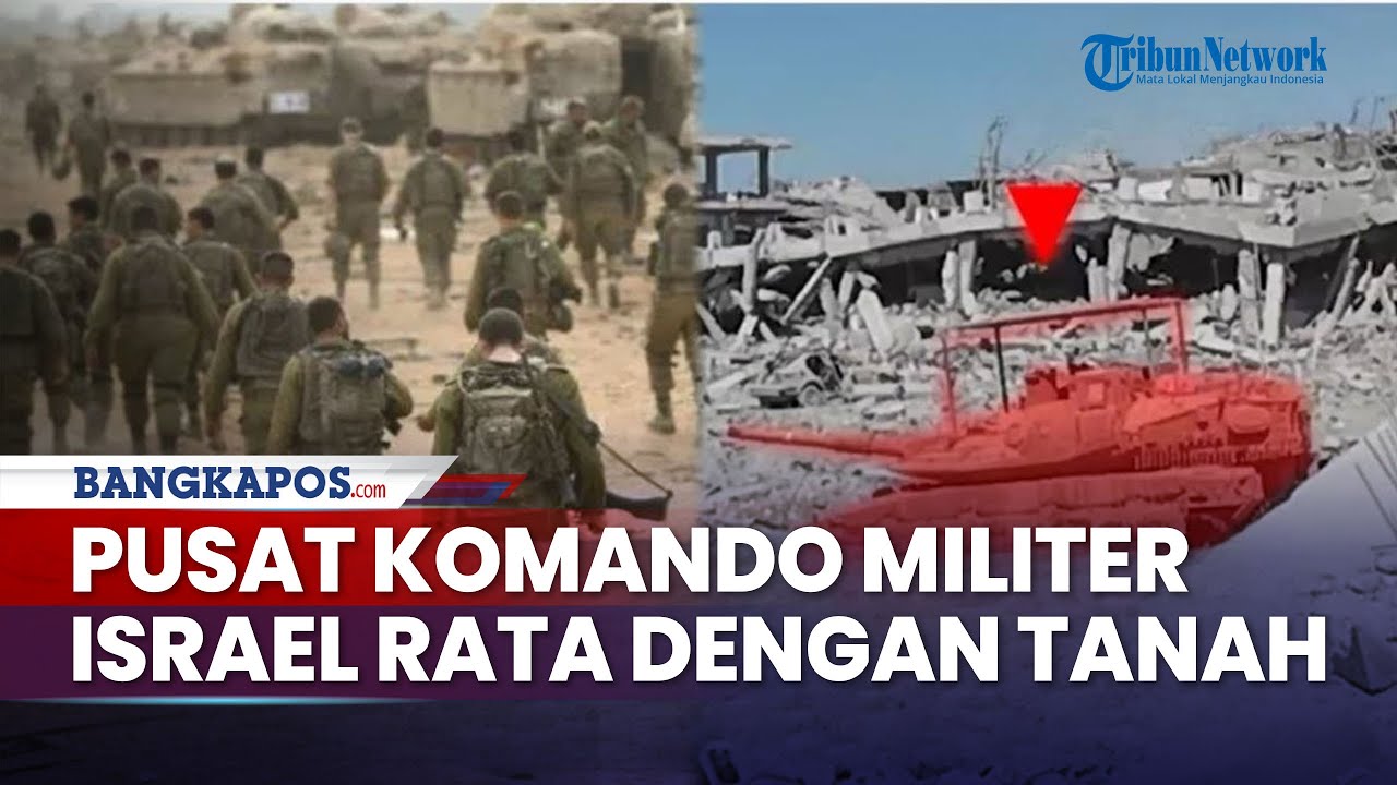 Pusat Komando Militer Israel Rata dengan Tanah Usai Diterjang Rentetan ...