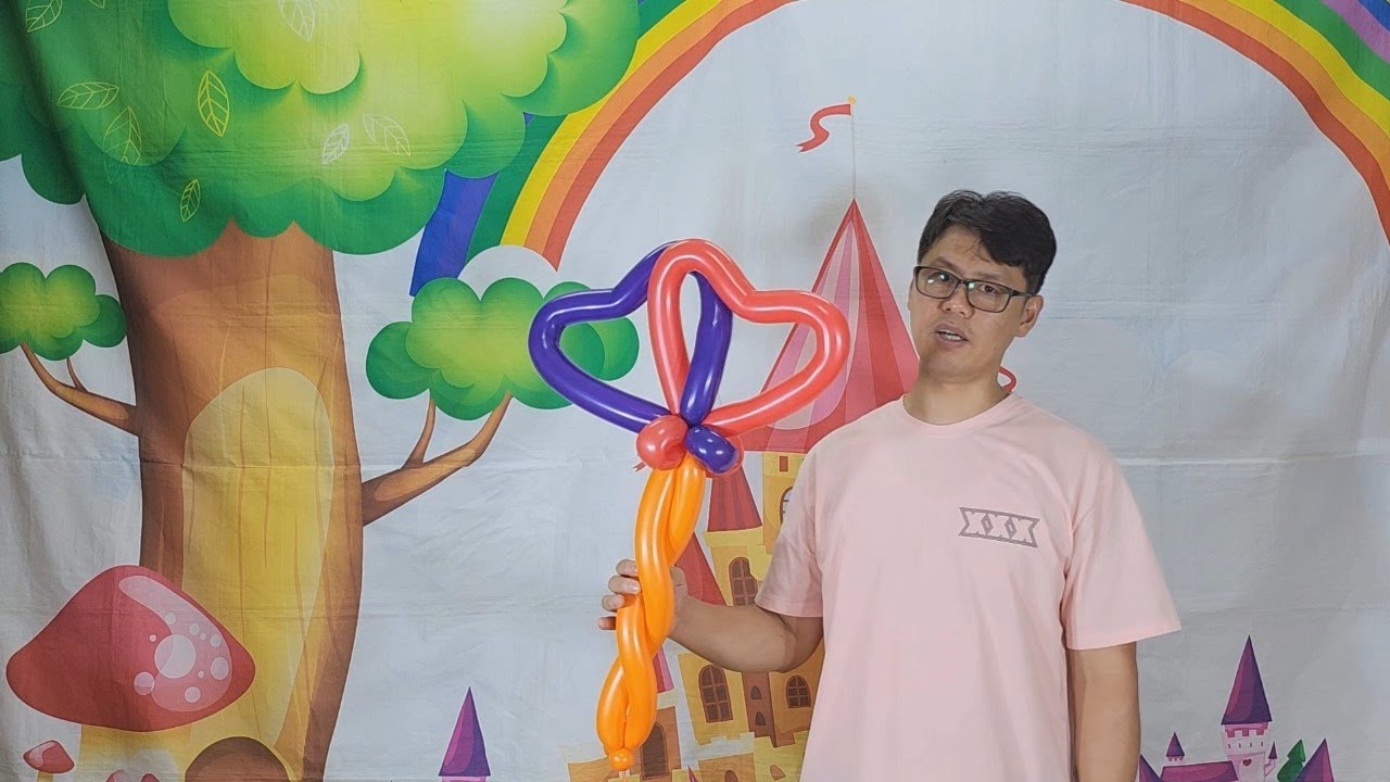 55더블하트만들기 은박풍선작품 쉬운매직풍선만들기 요술풍선만들기 조이플러스 재미있는풍선만들 Balloonmagic