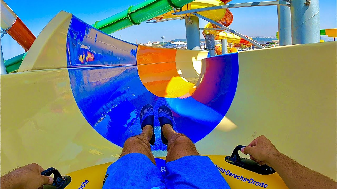 Rafting Water Slide at Marina Aquapark Waterland - YouTube