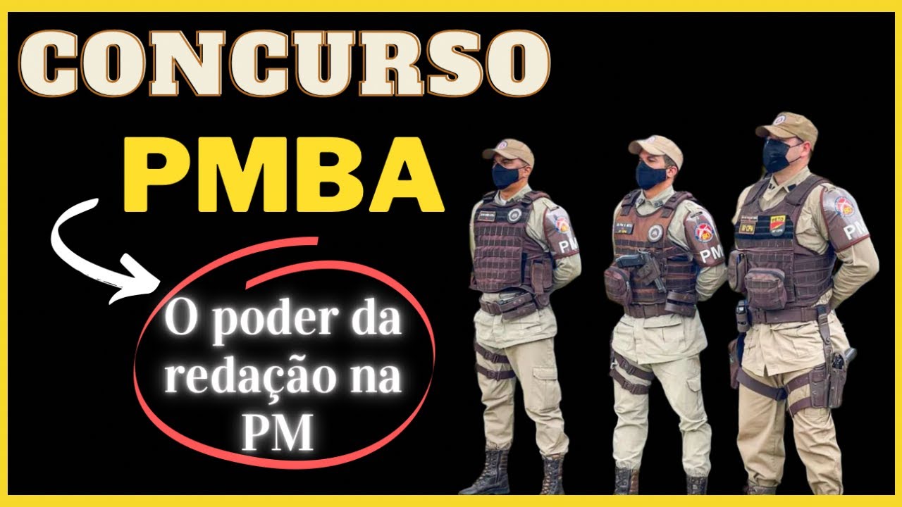 Redação no concurso PMBA. Te joga entre os primeiros ou... Entenda como ...