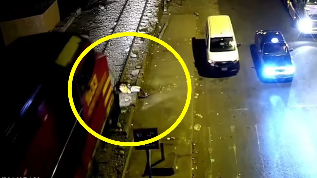 Man survives after being run over by a train in Peru - YouTube