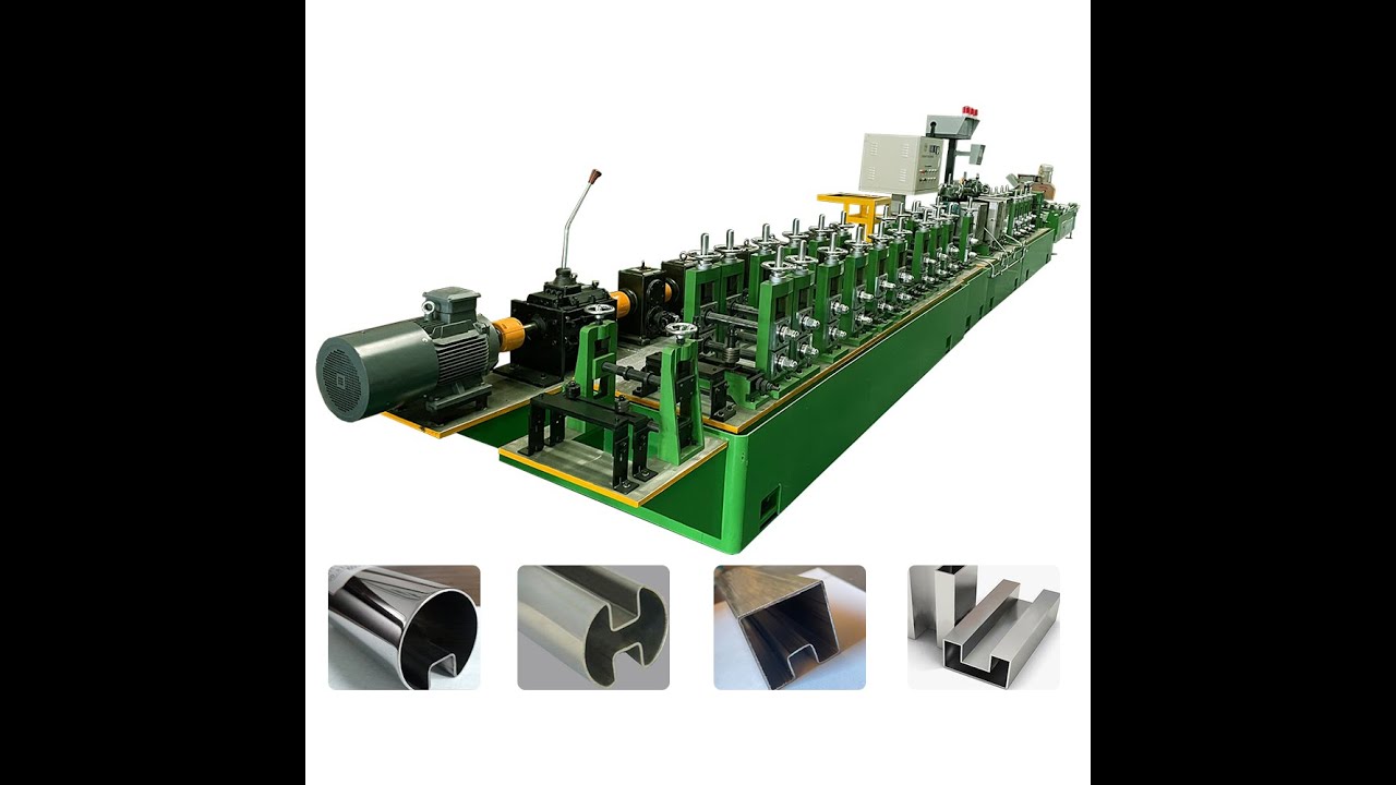 for tube mill, how to change roll set - YouTube