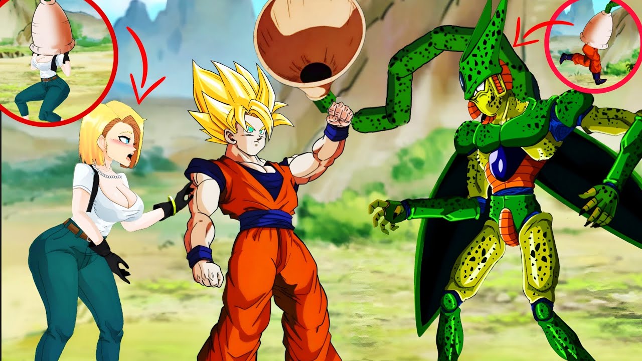 Goku vs Cell | Will Android18 be absorbed by Cell? - YouTube