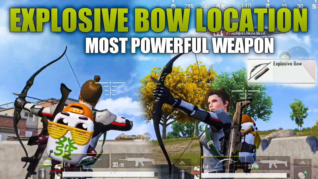 2.4 Update : New Explosive Bow Location | BGMI x PUBG MOBILE Explosive ...