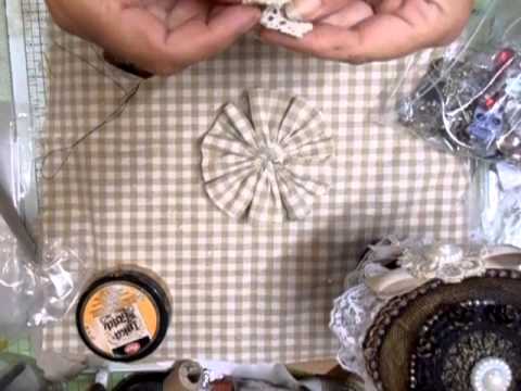 Shabby Chic Flower Tutorial - jennings644 - YouTube
