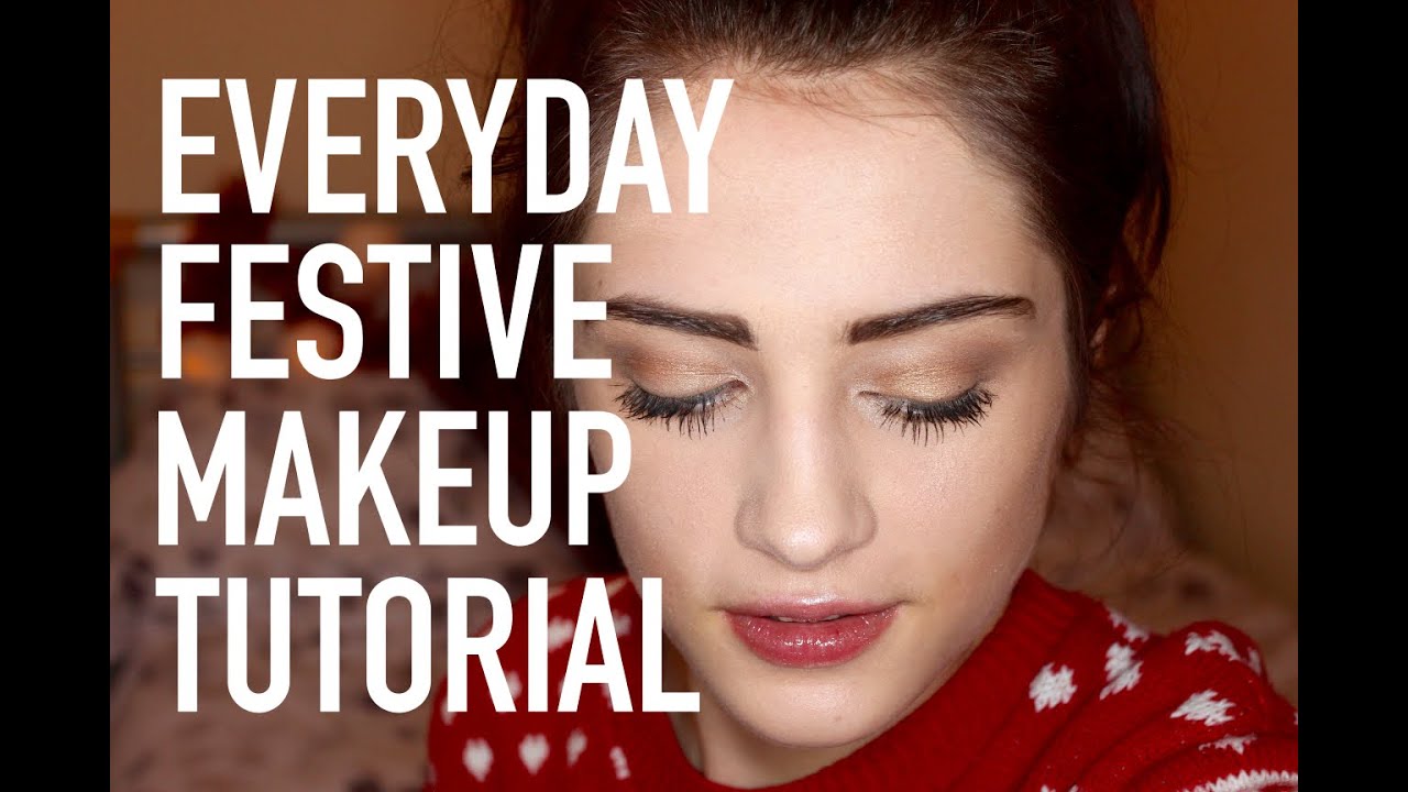 Everyday Festive Makeup Tutorial | Laurel Elizabeth - YouTube