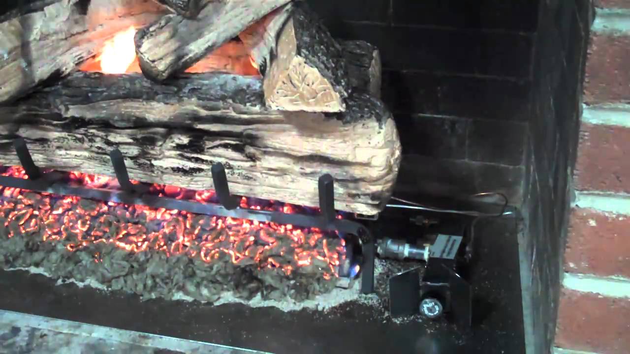 Hot Gas Logs don't turn off easy - YouTube